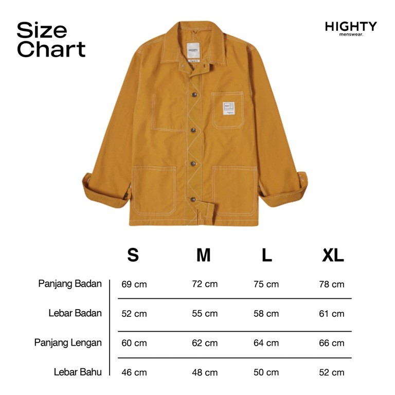 Mustard Chore Overshirt | HIGHTY Menswear